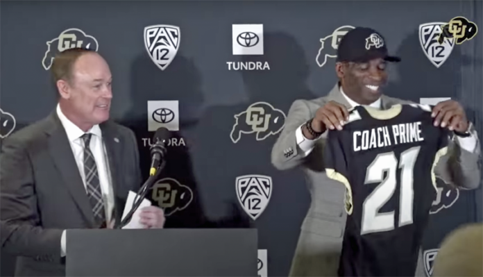 Deion Sanders gushes about God in CU coaching debut